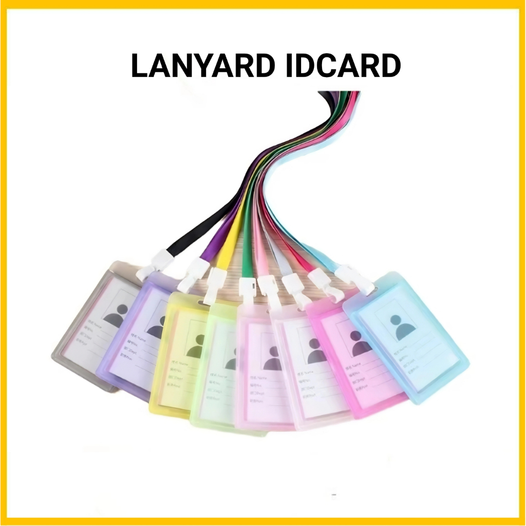 Jual NAME TAG ID CARD TRANSPARAN / GANTUNGAN KARTU NAMA PLASTIK ...