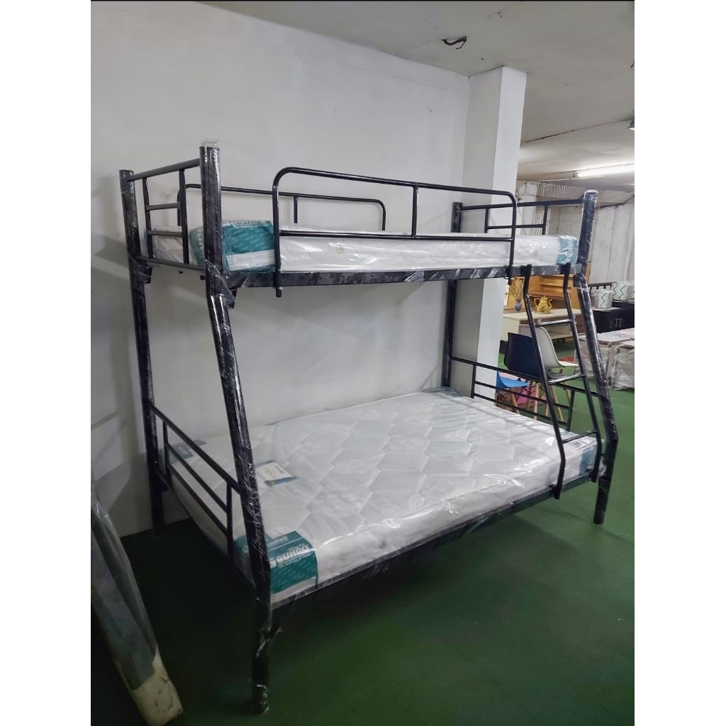 Jual SET Ranjang Susun Besi Kombinasi Ukuran 120 dan 90 - Tempat Tidur Tingkat Besi - Kasur ...
