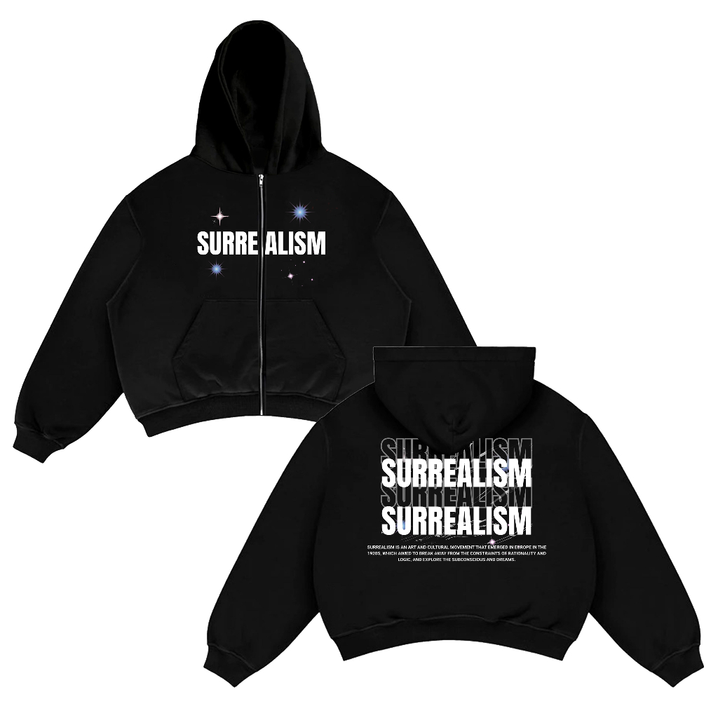 Jual Bob Surrealism | Zipper Hoodie Boxy Oversize Premium Uniseck ...