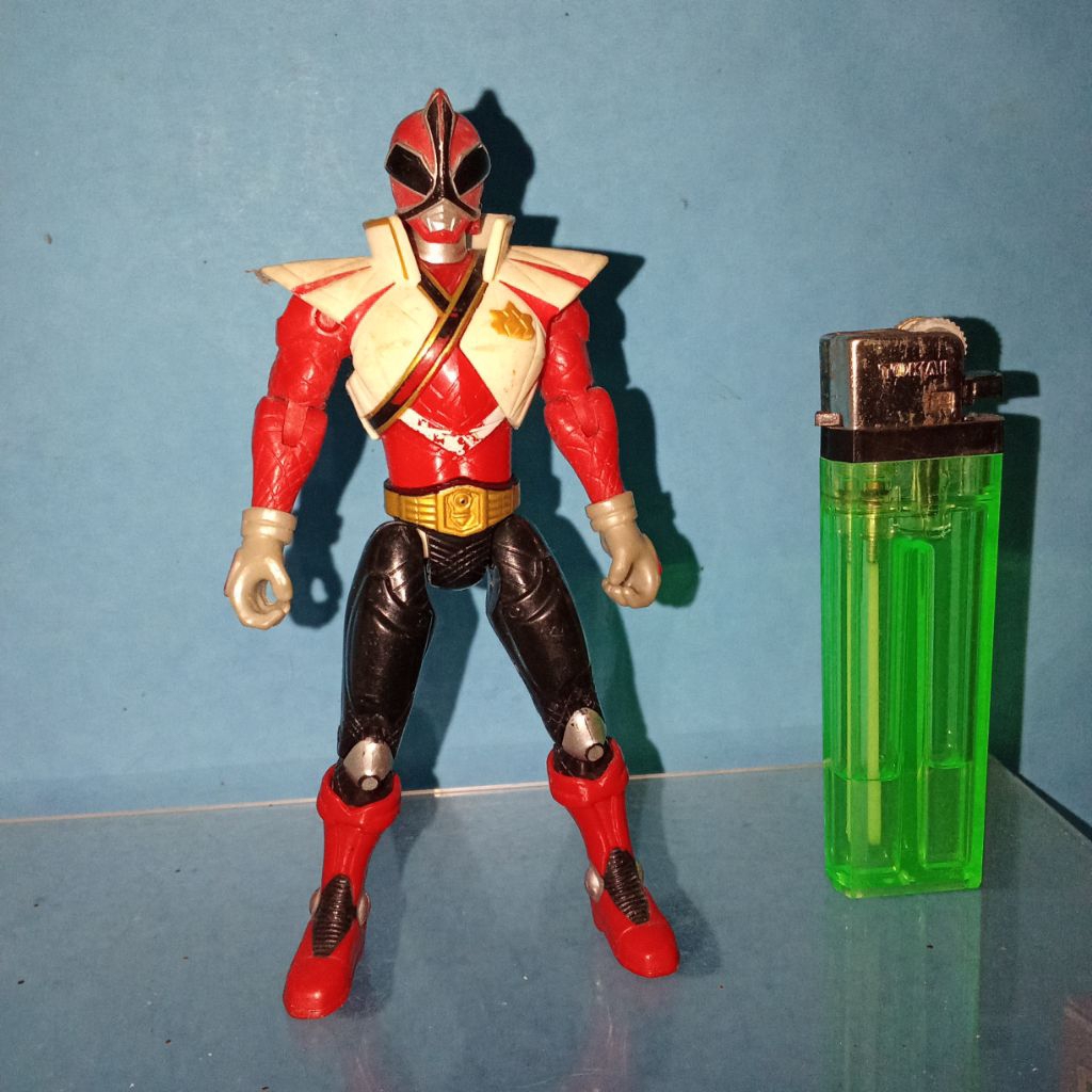 Jual Figure Artikulasi Power Rangers Samurai Merah dan Hijau | Shopee ...