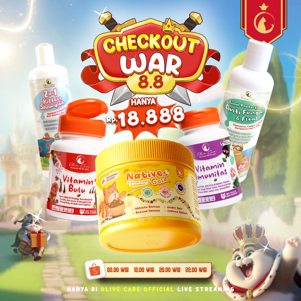 Jual Olive Care CHECKOUT WAR SHOPEE 8.8 GRAND SALE hanya di tanggal 8 ...