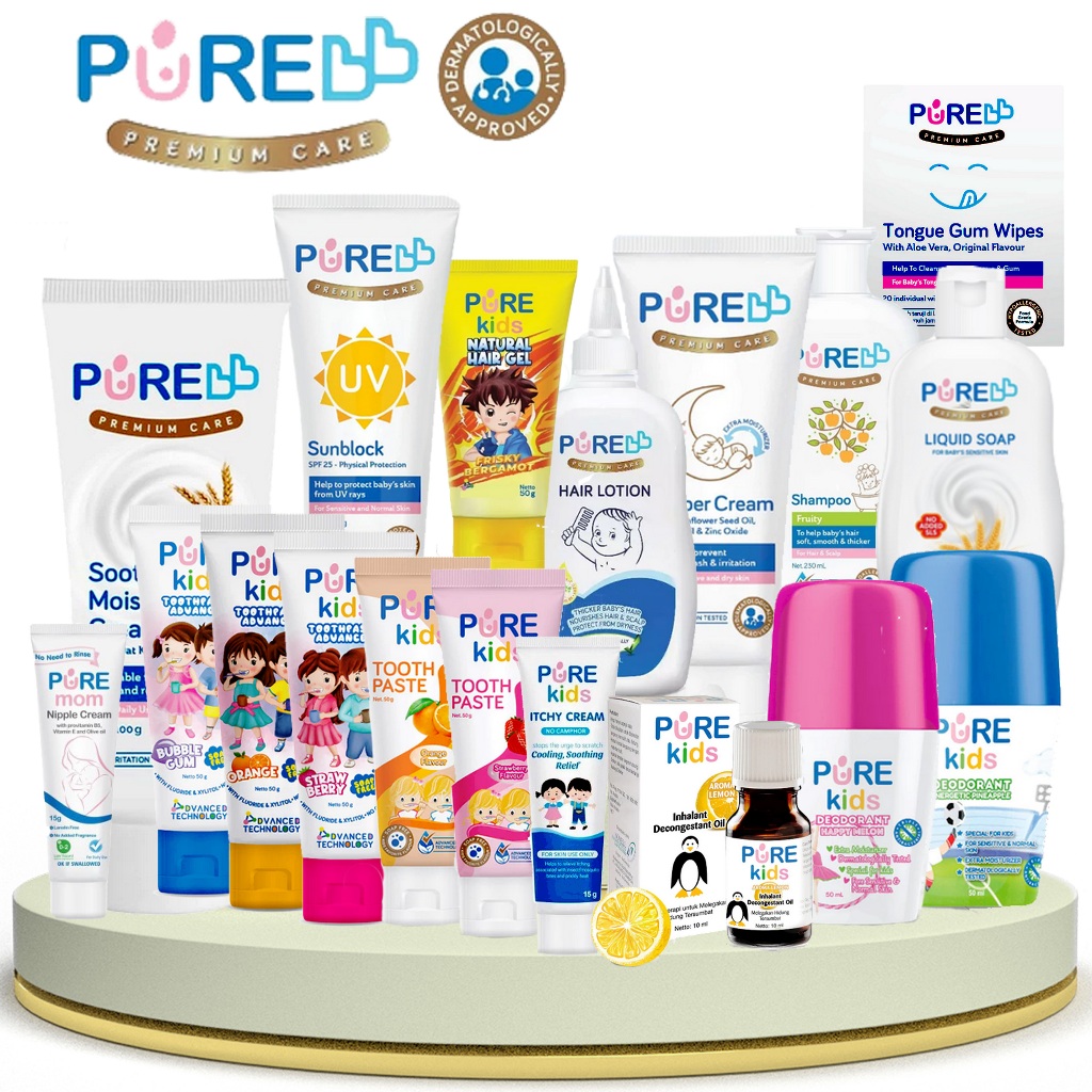 Jual Pure BB Baby Diaper Rash Cream Calming Lotion Nipple Cream ...