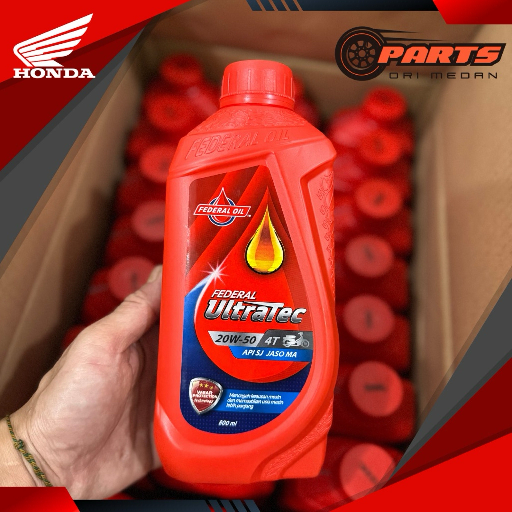 Jual OLI FEDERAL ULTRATECH MERAH 20W-50 800ML | Shopee Indonesia
