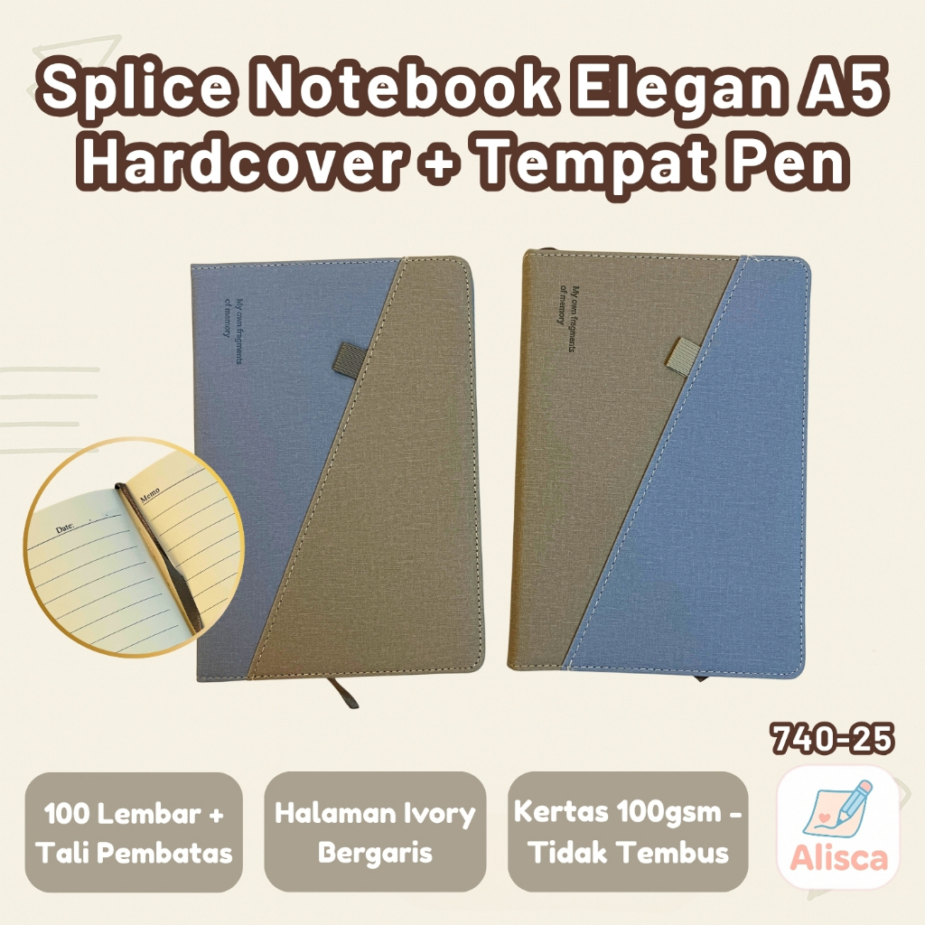 Jual Agenda Kain A5 100 Lembar Dicai 740-25 - Splice Note Elegan | Buku ...