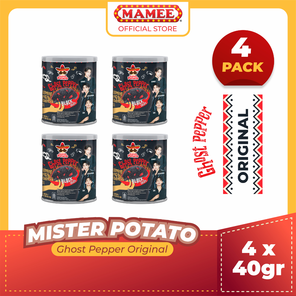 Jual Mister Potato Crisps Ghost Pepper Original 40gr SVT JINJJA CRUNCH ...