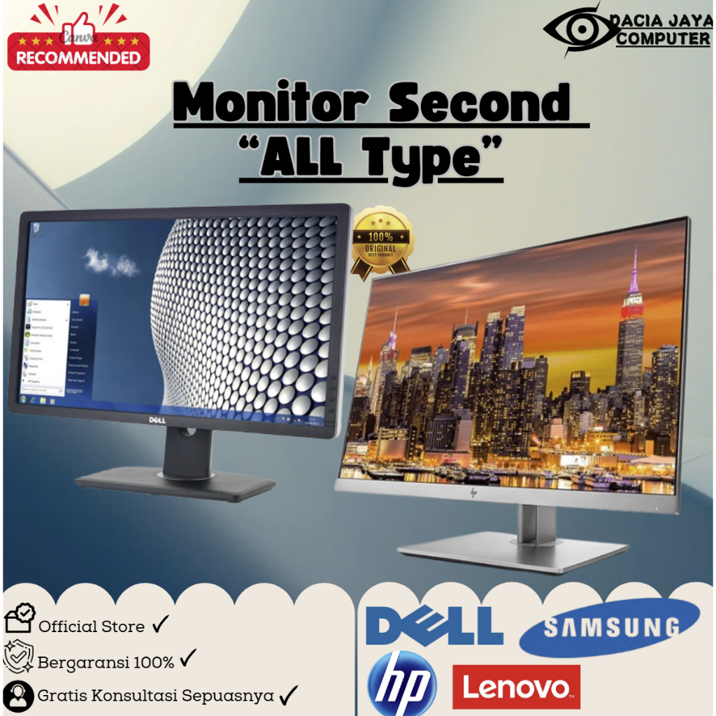 Jual Monitor Second ALL Type Bergaransi Murah Terpercaya | Shopee Indonesia