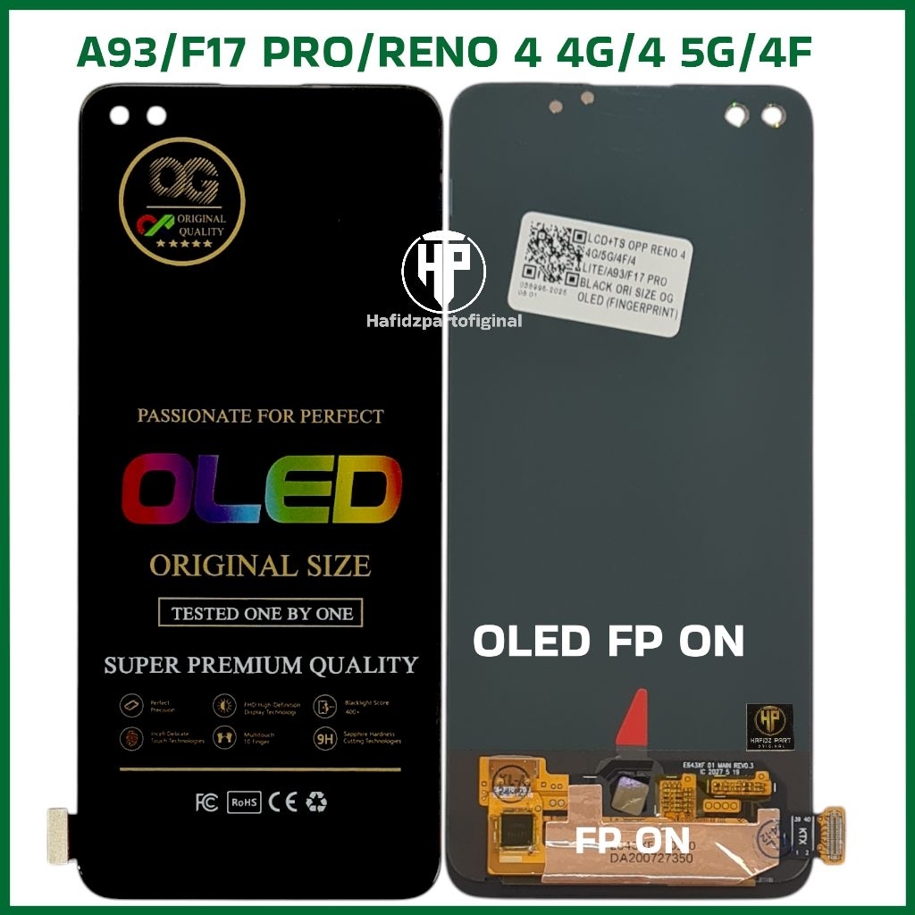 Jual Lcd Touchscreen Oppo A93 / F17 Pro / Reno 4 / 4 4G / 4 5G / 4F / 4 ...