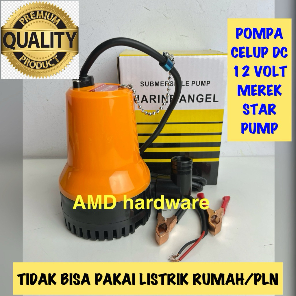 Jual STAR PUMP POMPA CELUP DC 12 Volt Pakai Aki/ACCU Baterai PUMP AIR ...