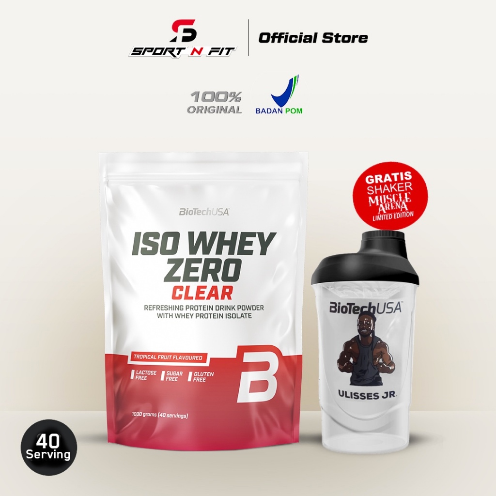 Jual BioTechUSA - ISO WHEY ZERO CLEAR 1000 Gram optimum Dietary support ...