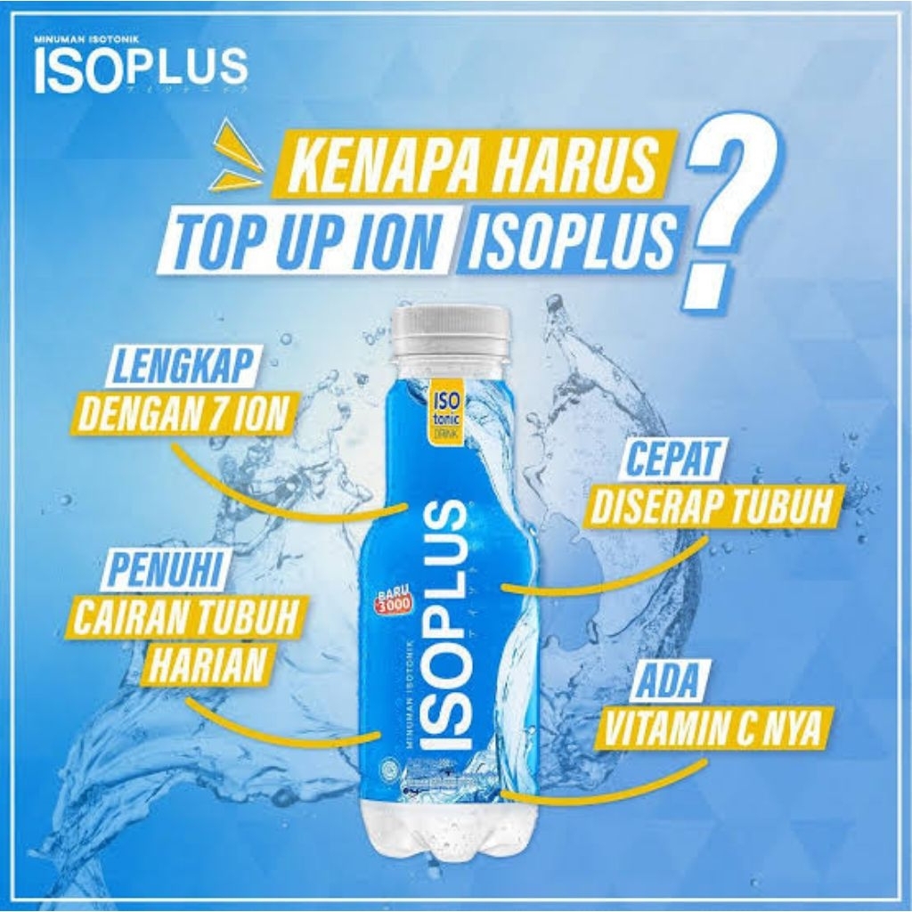 Jual Isoplus Minuman Isotonik 350 Ml 1 pack (12 pcs) | Shopee Indonesia