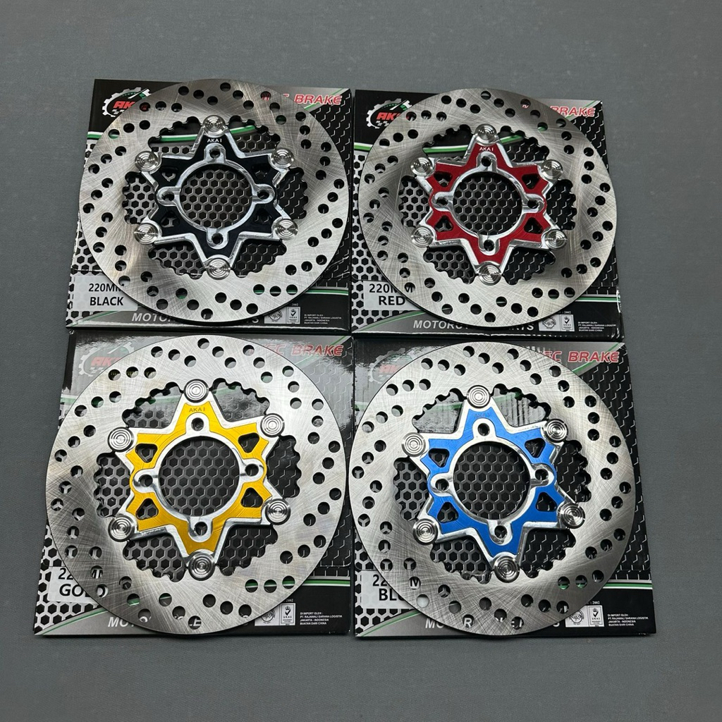 Jual PIRINGAN DEPAN CAKRAM AKAI RACING MODEL BINTANG SHARK 220MM BRAKE ...