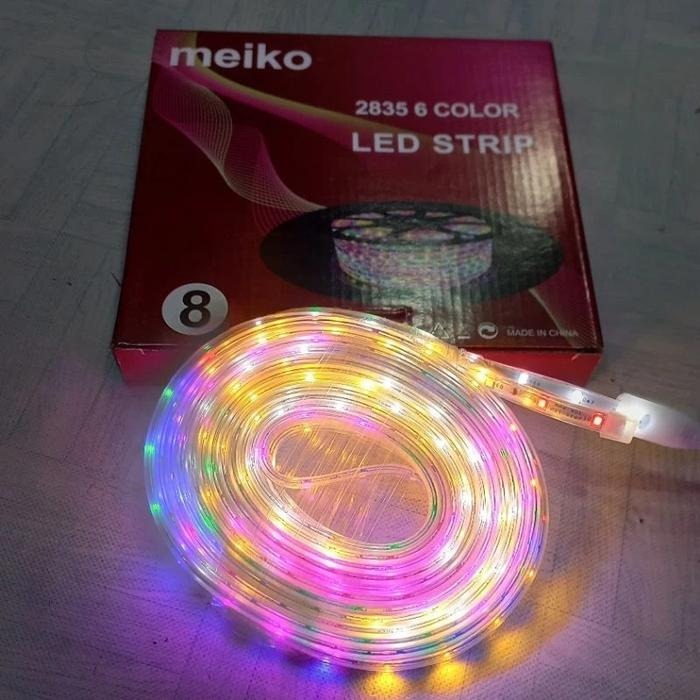 Jual Lampu LED Strip Light Outdoor RGB MEIKO Lampu Hias Anti Air LED ...