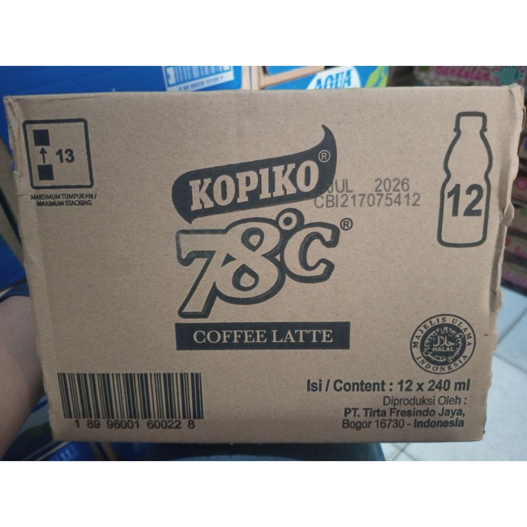Jual Kopiko 78 1 dus isi 12 botol / coffee late 78 / minuman kopi ...