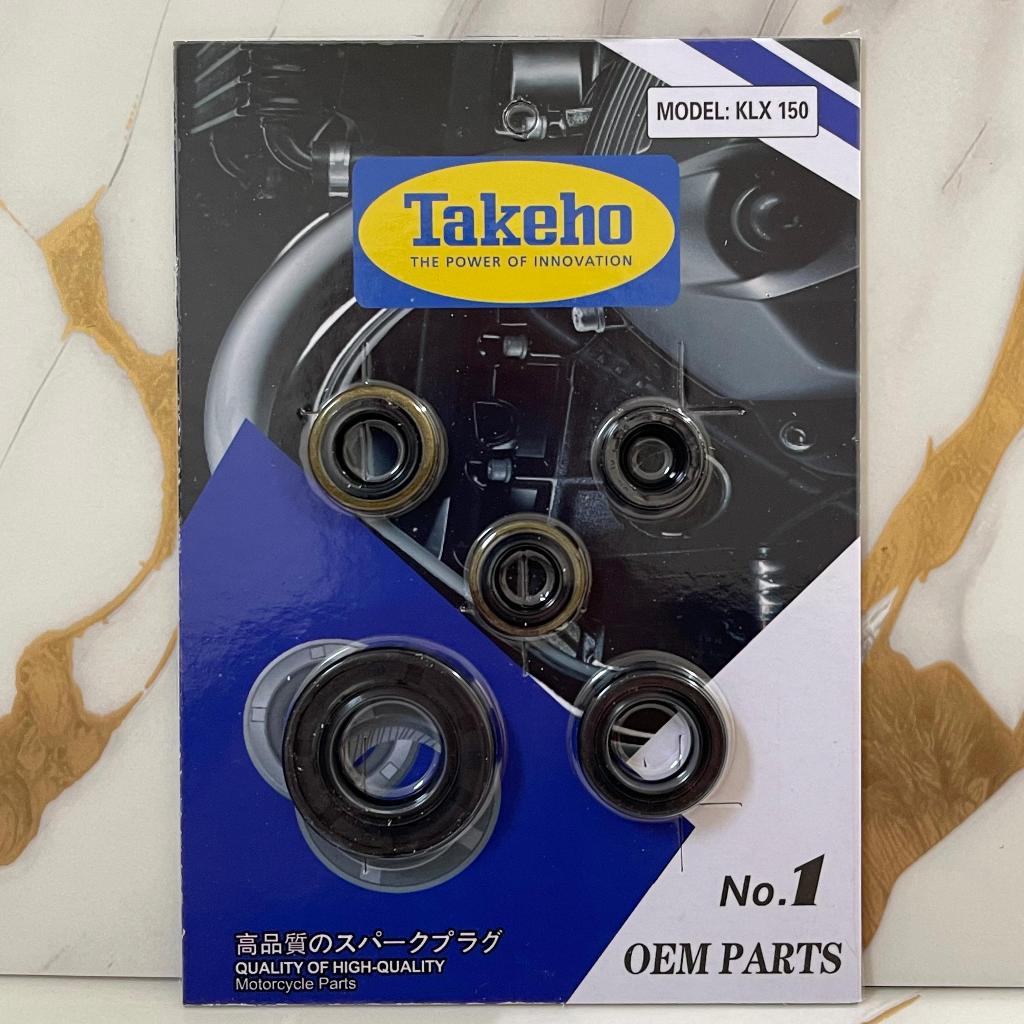 Jual TAKEHO - OIL SEAL KOMPLIT MOTOR KLX 150 (5PCS/SET) | Shopee Indonesia