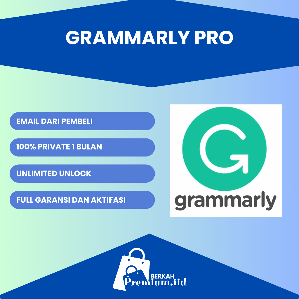 Jual GRAMMARLY PRO PREMIUM PRIVATE BISA PAKAI EMAIL SENDIRI FULL ...