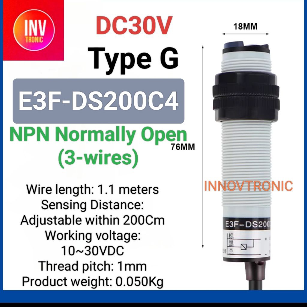 Jual E3F-DS30C2 E3F-DS30C4 E3F-DS100C4 E3F-DS200C4 E3F-DS30B4 E3F ...