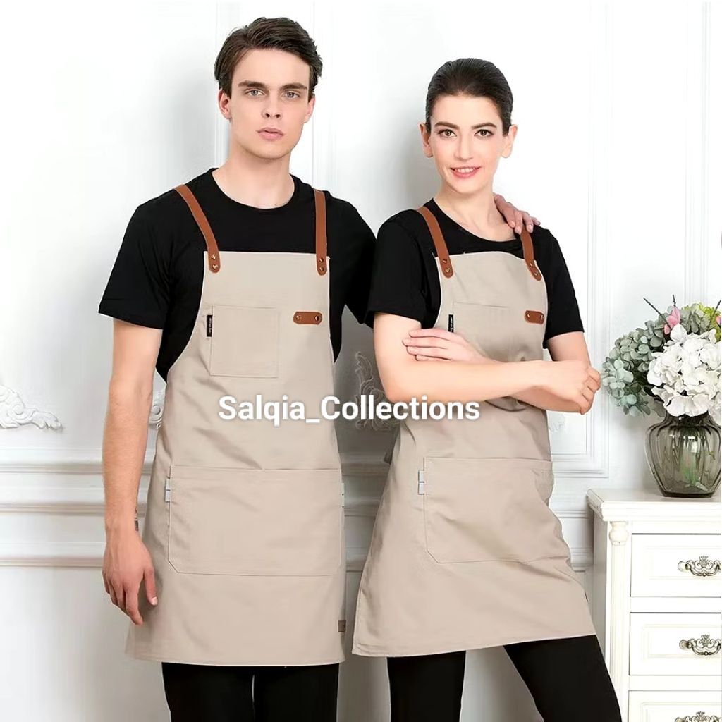 Jual APRON CELEMEK MASAK BARISTA BARTENDER BARBERSHOP WAITER PRIA ...