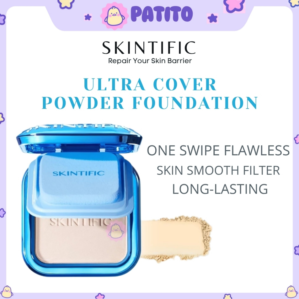 Jual SKINTIFIC Ultra Cover Powder Foundation 9g Oil Control Two Way ...