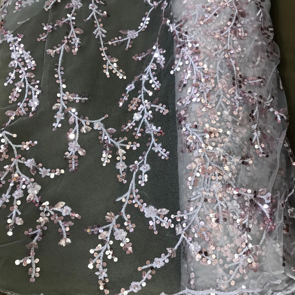 Jual Kain Tille payet ~ kain tulle payet ~ kain tille sequin ~ kain ...