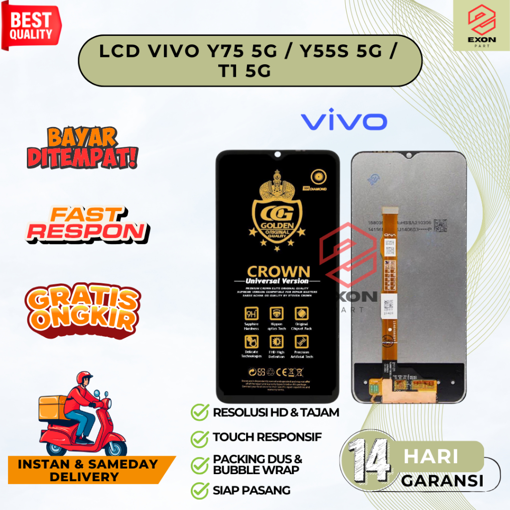 Jual LCD TOUCHSCREEN VIVO T1 5G - Y75 5G - Y55S 5G LCD TS FULLSET ...