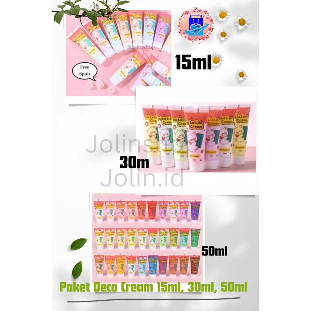 Jual Paket Deco All Varian All Warna 15ml, 30ml, 50ml Simulation Fake ...