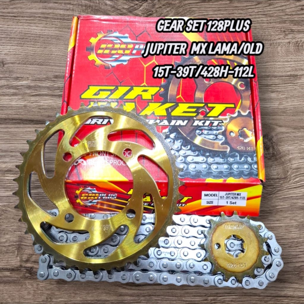 Jual GEAR SET GIR PKT JUPITER MX LAMA/OLD 15T-39T/428H | Shopee Indonesia