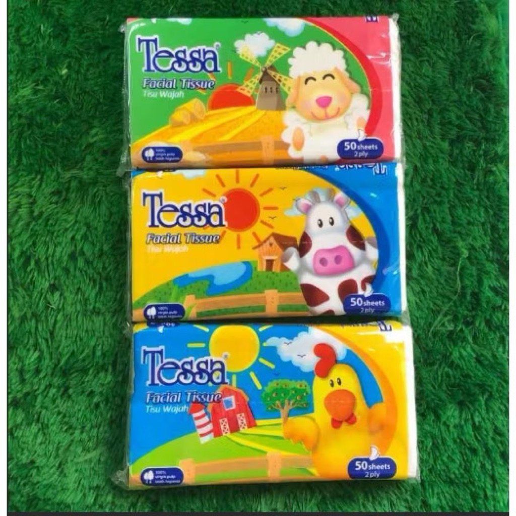 Jual (3 pak) Tisu Tessa 50 sheets 2 ply | Shopee Indonesia