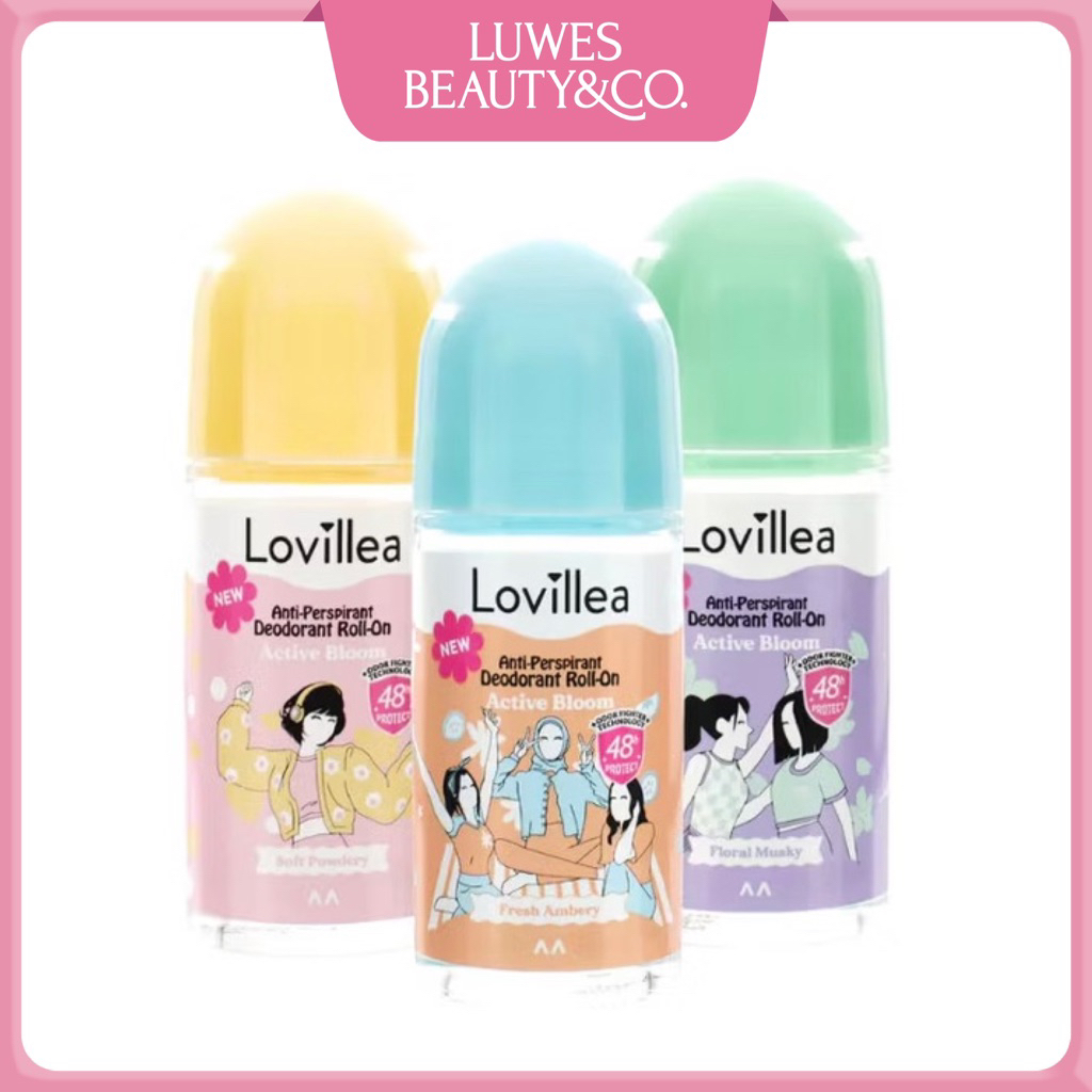 Jual Lovillea Active Bloom Anti Perspirant Deodorant Roll On 50ml ...