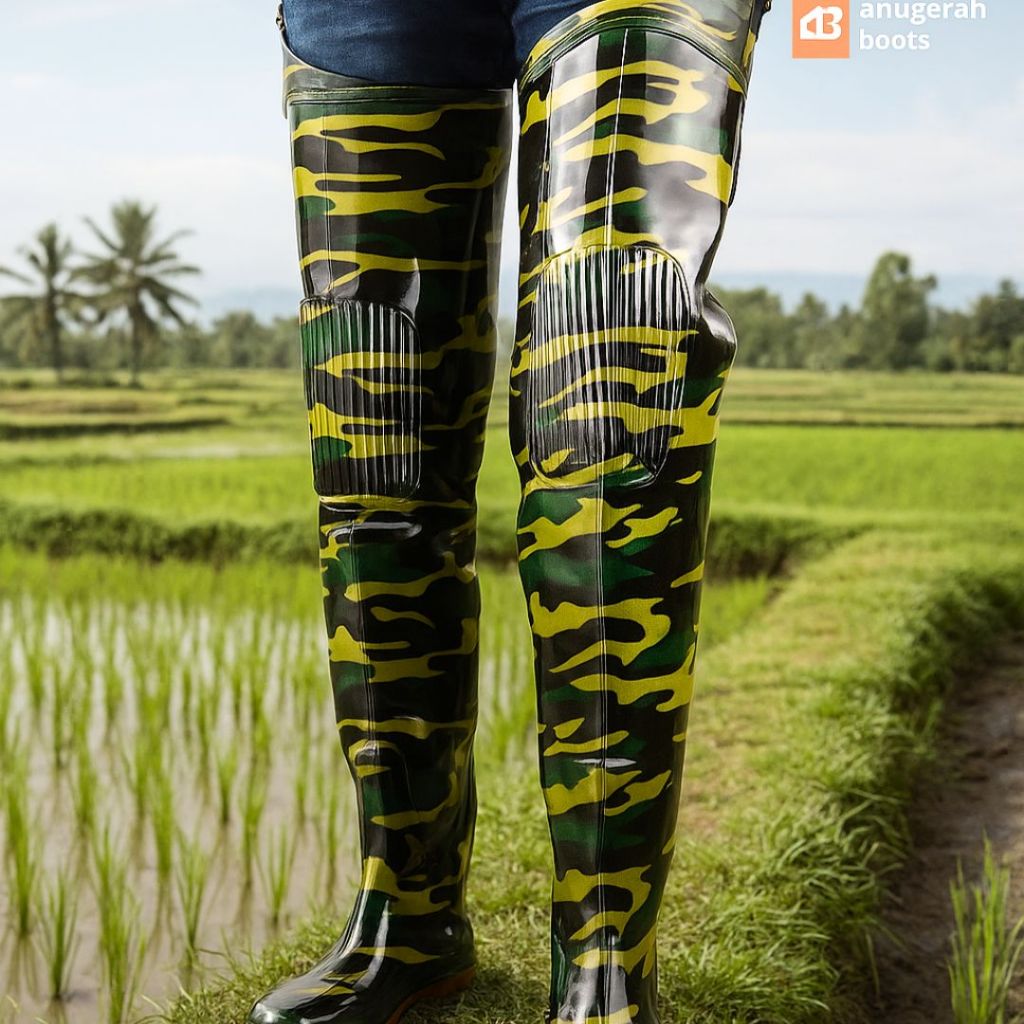 Jual Anugerah Sepatu Boots Panjang Pria Anti Licin Tahan Lumpur Awet ...