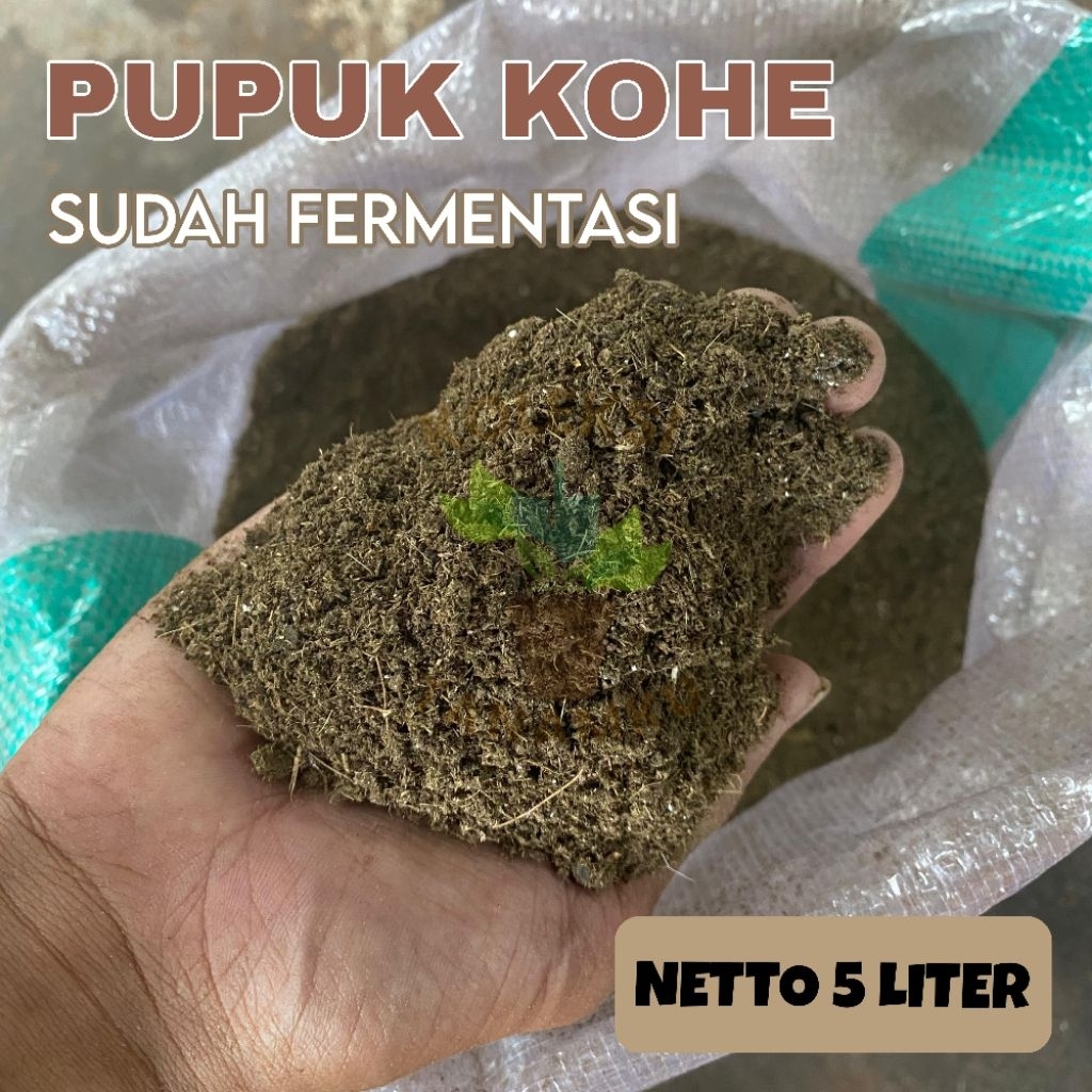 Jual Pupuk Kohe Organik 5 Liter | Media Tanam Kohe Kambing Fermentasi ...