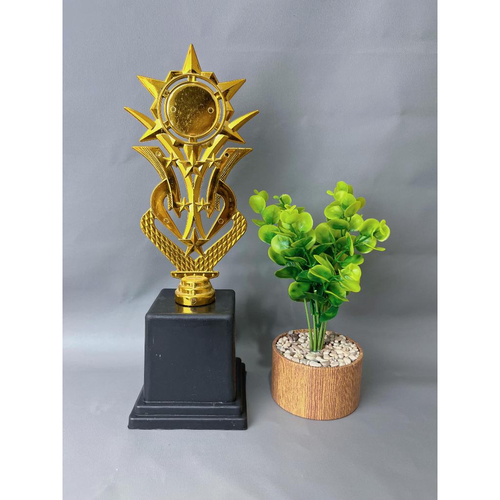 Jual Piala Trophy Plastik Model Bintang Emas Tinggi 30 cm Free Tulisan ...