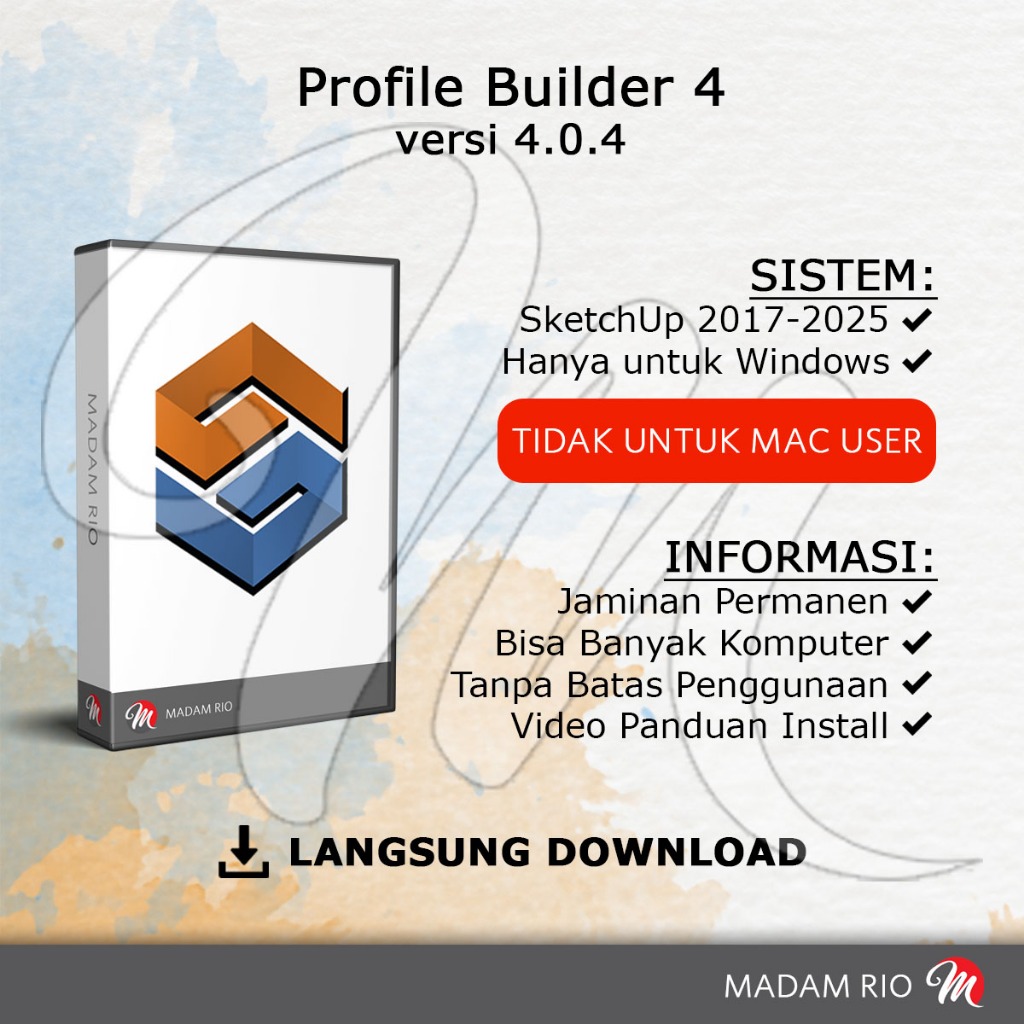 Jual Profile Builder 4 Sketchup Lisensi Permanen Full Versi | Shopee ...
