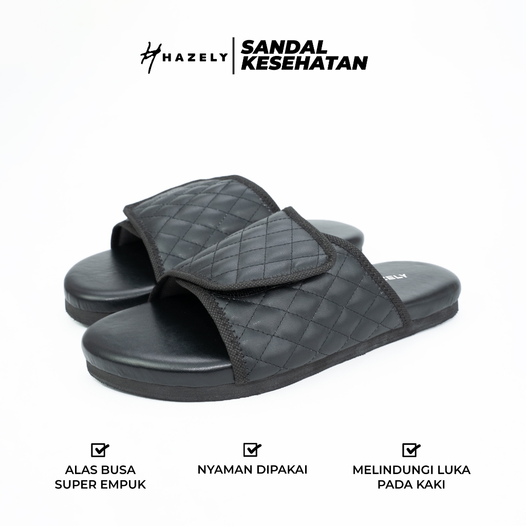 Jual Hazely - Sandal Diabetes Mova Series - Anti Air Motif Quilted ...