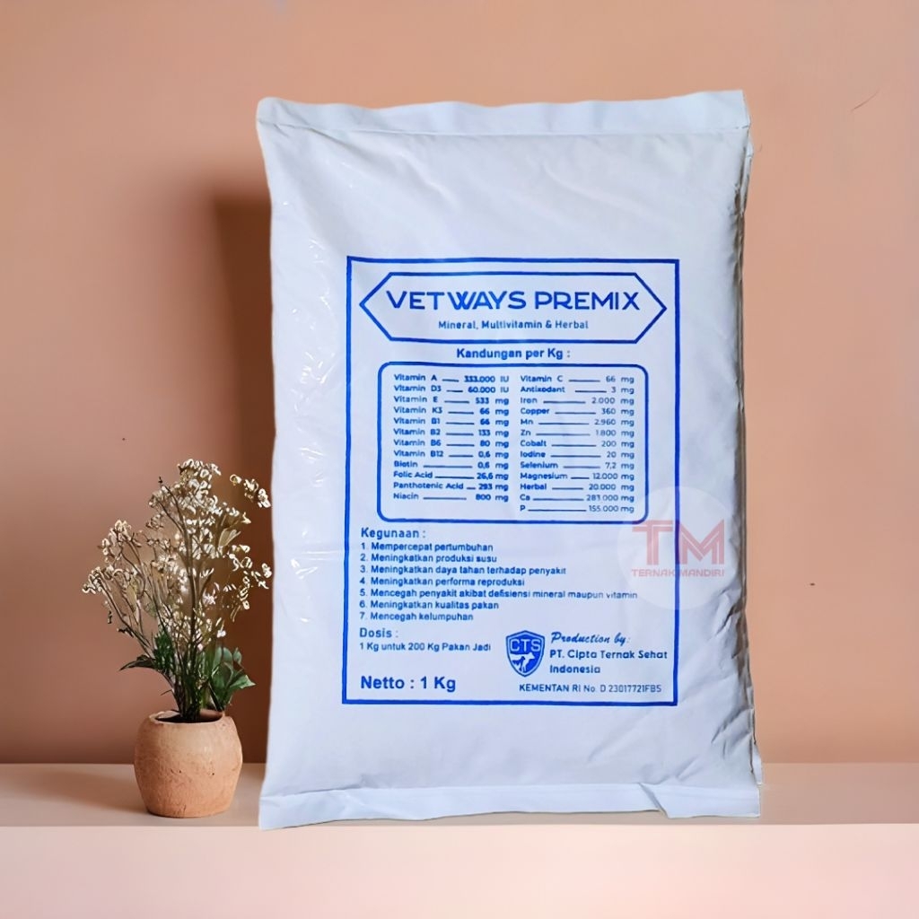 Jual Vetways premix 1 kg - Mineral vitamin sapi kambing dan domba | Shopee Indonesia