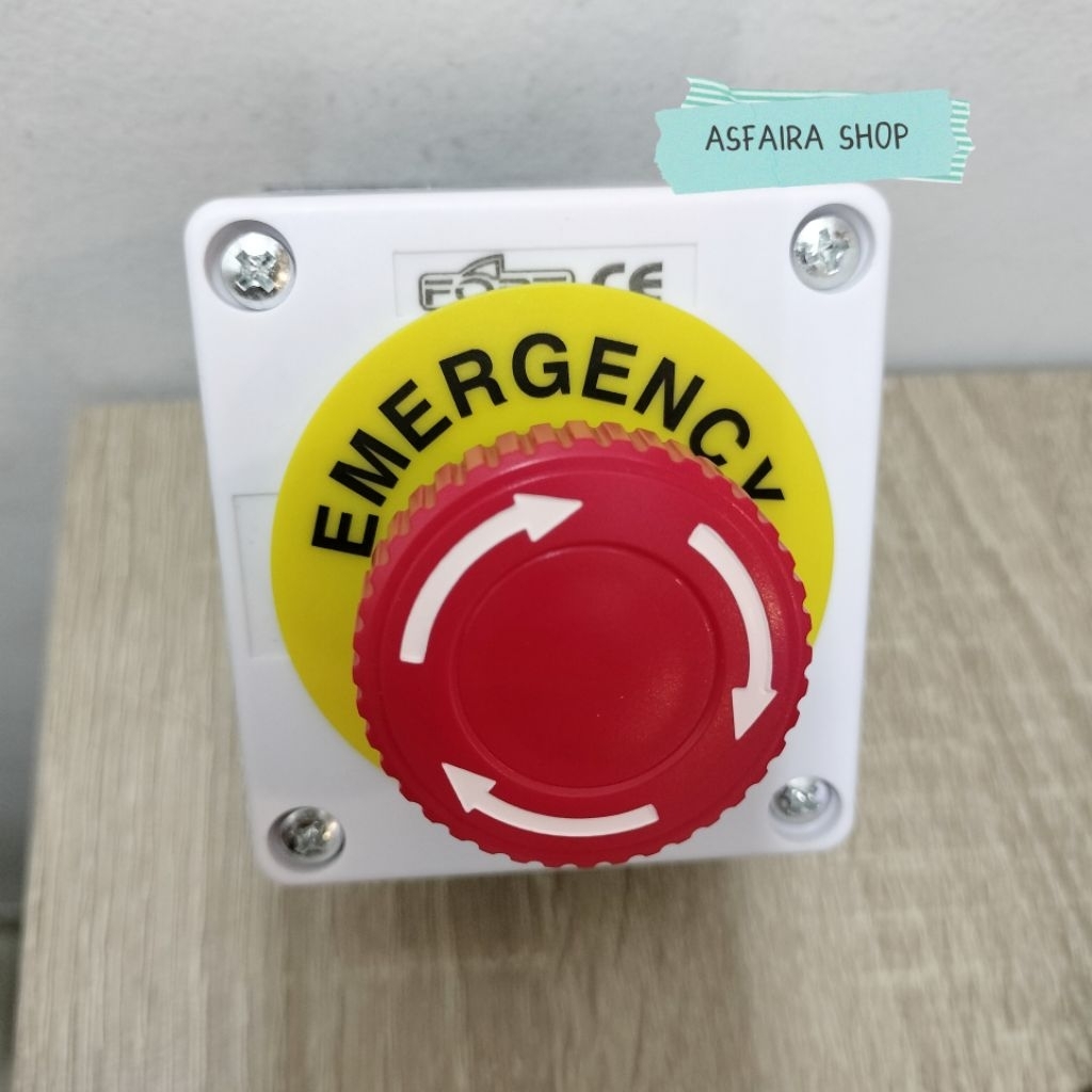 Jual EMERGENCY STOP + BOX PUSH BUTTON 22MM | Shopee Indonesia