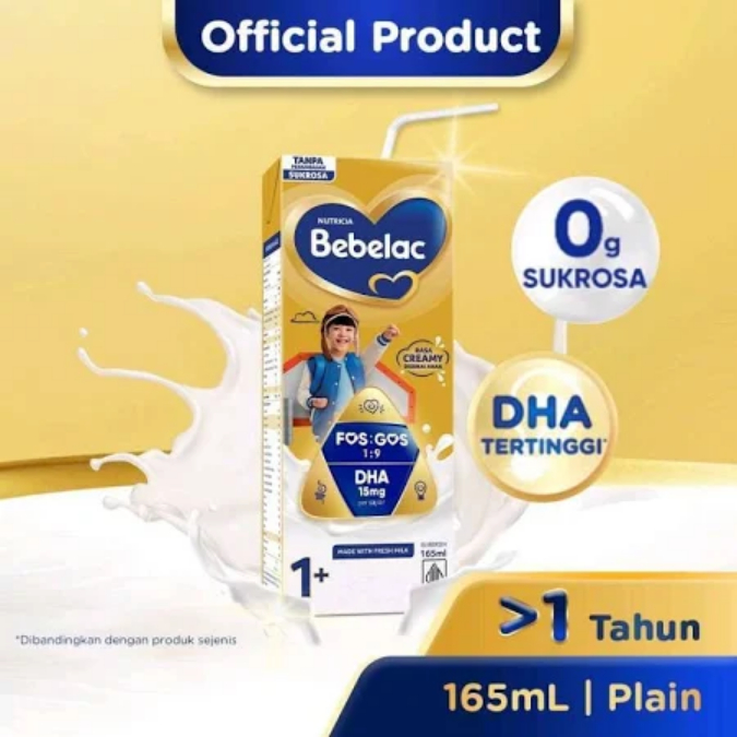 Jual Bebelac Susu Formula Cair UHT / RTD Rasa Plain 165ml x 10pcs ...