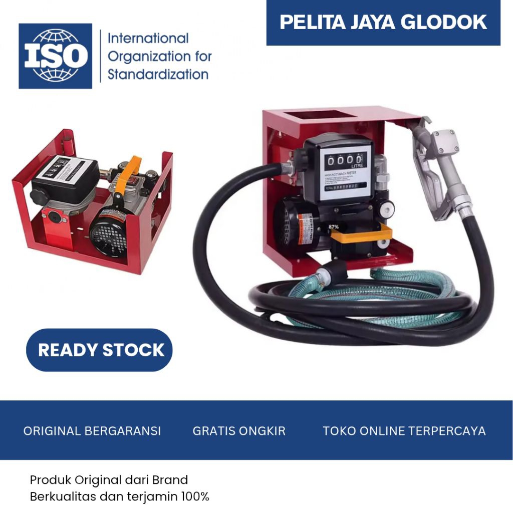 Jual Flow Meter Minyak Solar Set // Pompa Transfer BBM Set | Shopee ...