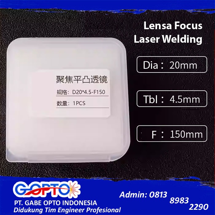 Jual Lensa Focus Untuk Mesin Laser welding D20 T4.5 F150 F60 D18 Lensa ...