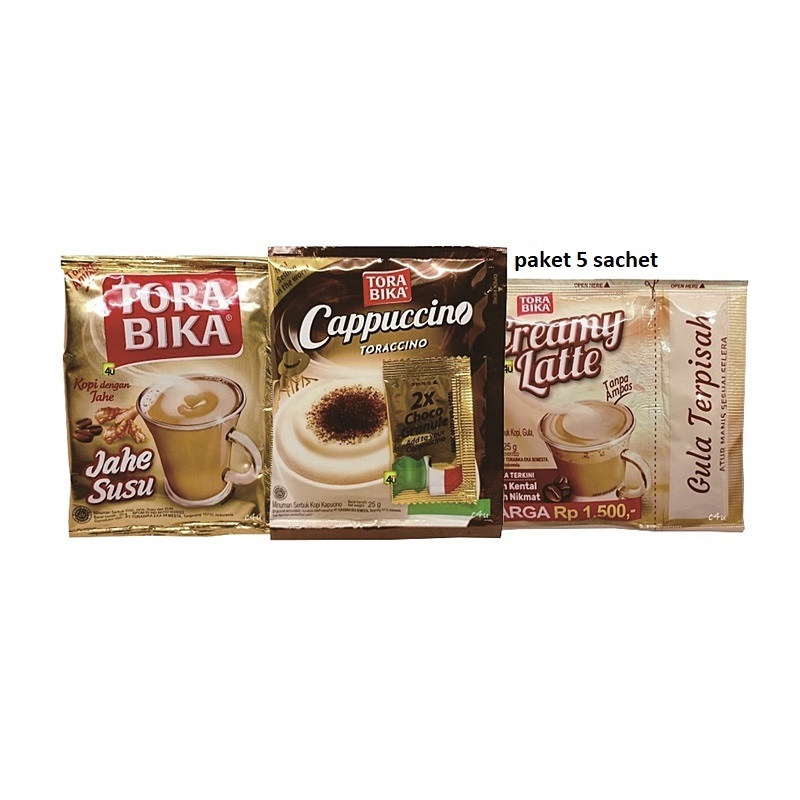 Jual [5 SACHET] Torabika - CREAMY LATTE / TORACCINNO / JAHE SUSU ...
