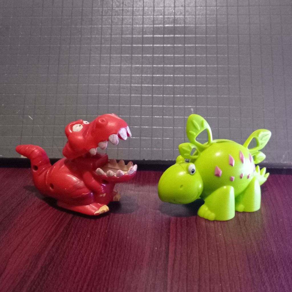 Jual Edisi Terbatas - Mainan Isi 2 Figure Dinosaurus KFC HokBen Jadul ...