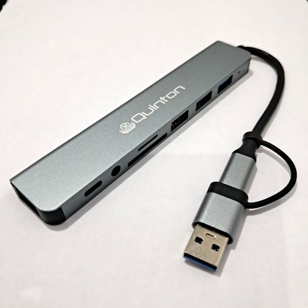 Jual USB Hub 8 in 1 Multifungsi (Bisa untuk Windows, Android, MacOS ...