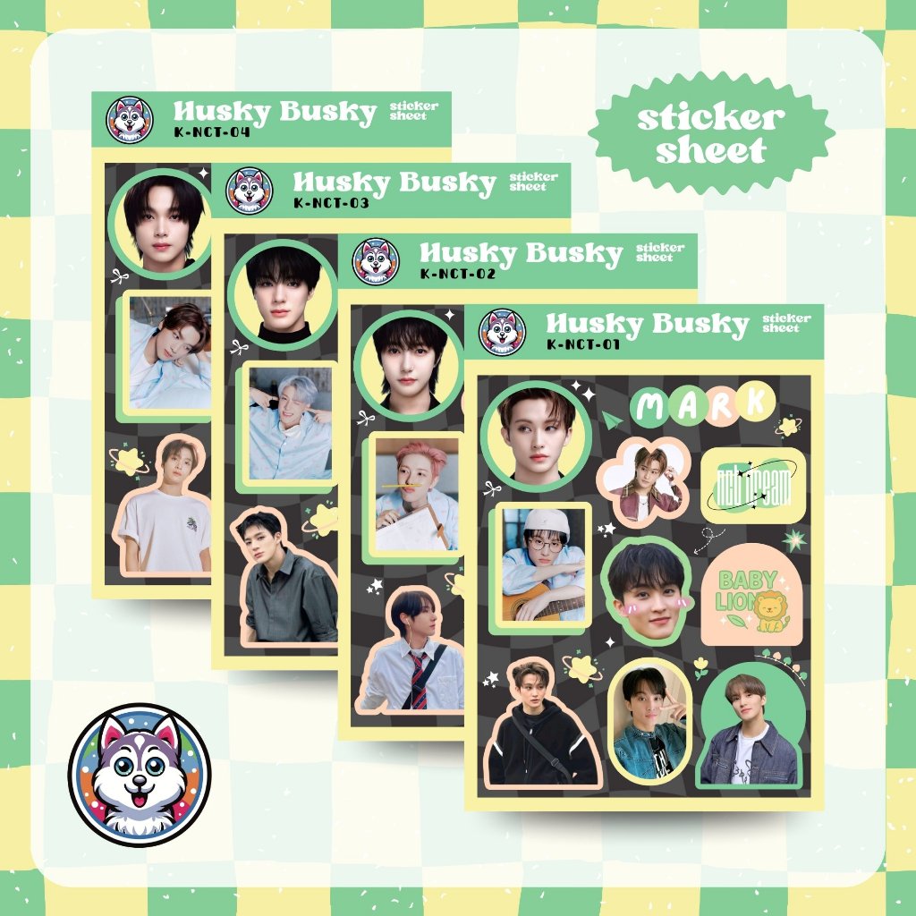 Jual NCT Dream stiker vinyl kiss cut A6 (NCT sticker sheet fankit ...