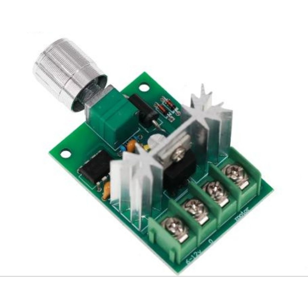 Jual DC motor fan speed regulator 6V-12V 6A high power PWM stepless speed regulation board speed ...