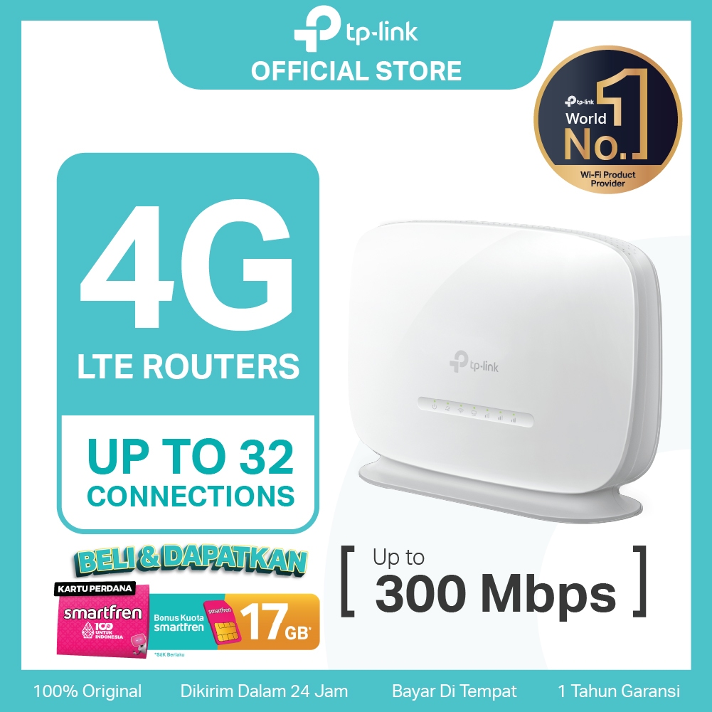 Jual TP-Link TL-MR105 | 4G LTE Modem | WiFi Router 300Mbps | SIM Card ...