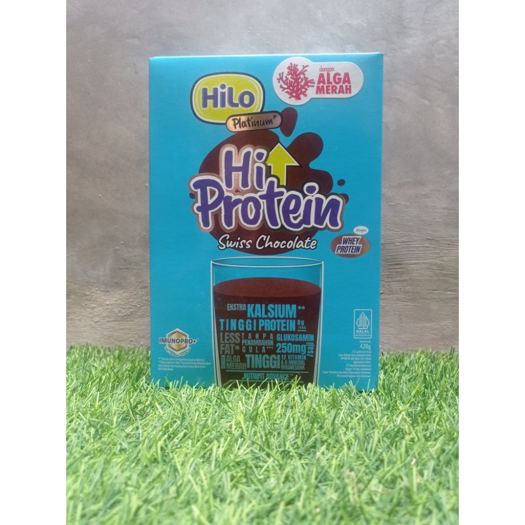 Jual Hilo Platinum Swiss Chocolate Hi Protein 420g | Shopee Indonesia