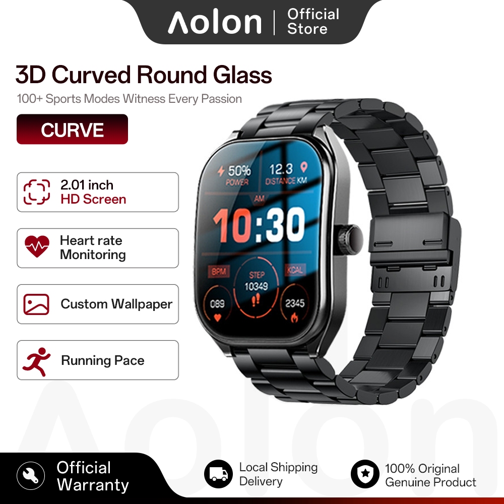 Jual Aolon Curve Smart Watch 2024 Bluetooth Call Watch Sport Mode ...