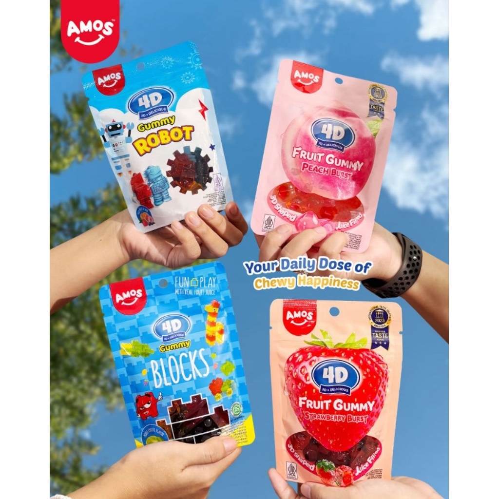 Jual Amos 4D Gummy Blocks Permen Jelly Permen Lego Kenyal | Shopee ...