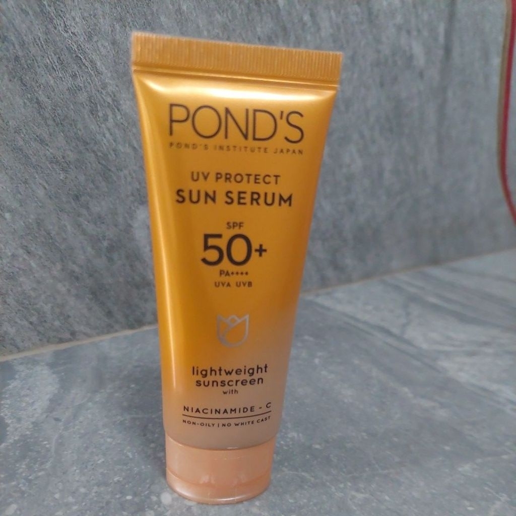 Jual Ponds Sunscreen UV Protect Sun Serum Spf 50+ (Kemasan Lama 30g ...