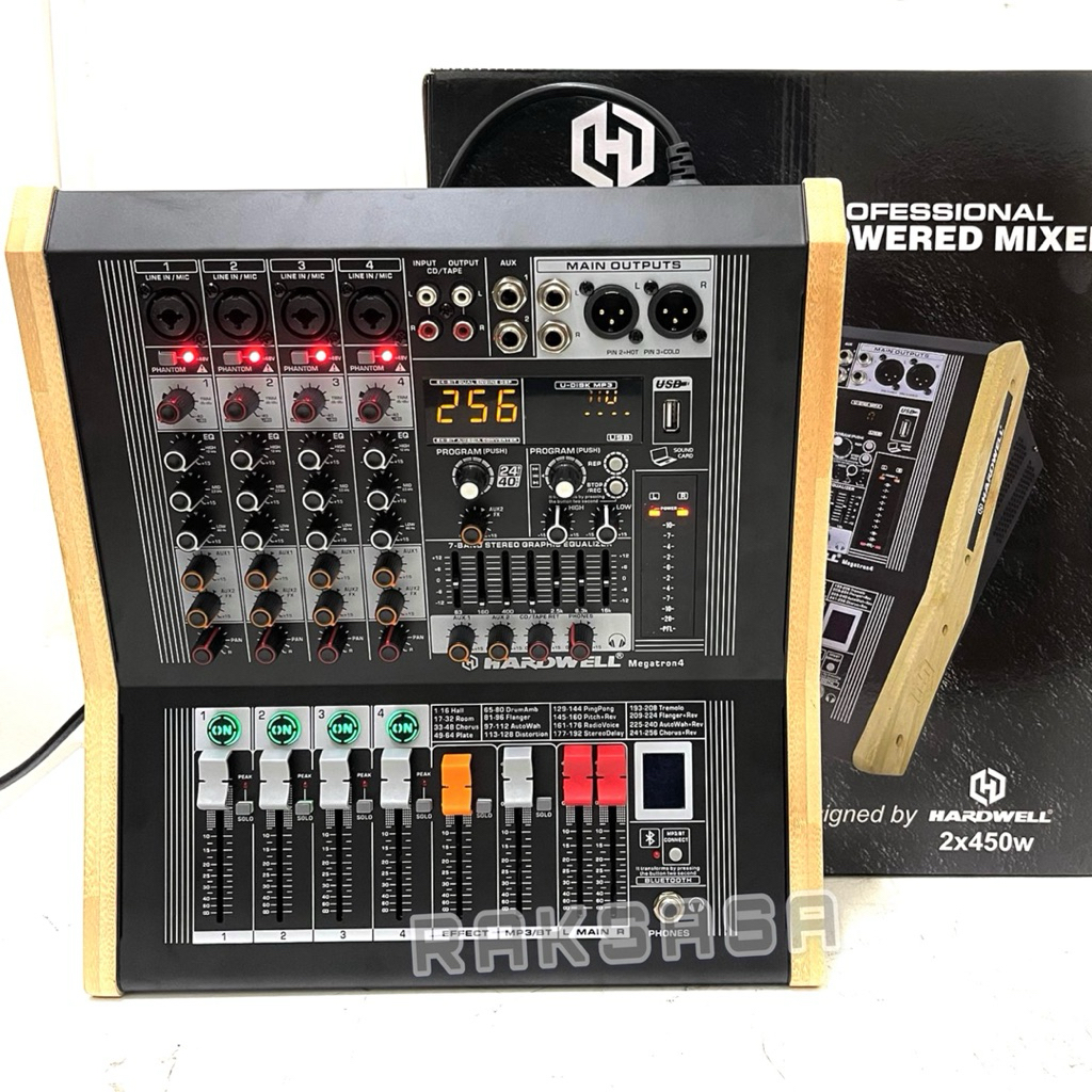 Jual power mixer hardwell megatron 4 original 256 dp bluetooth ...