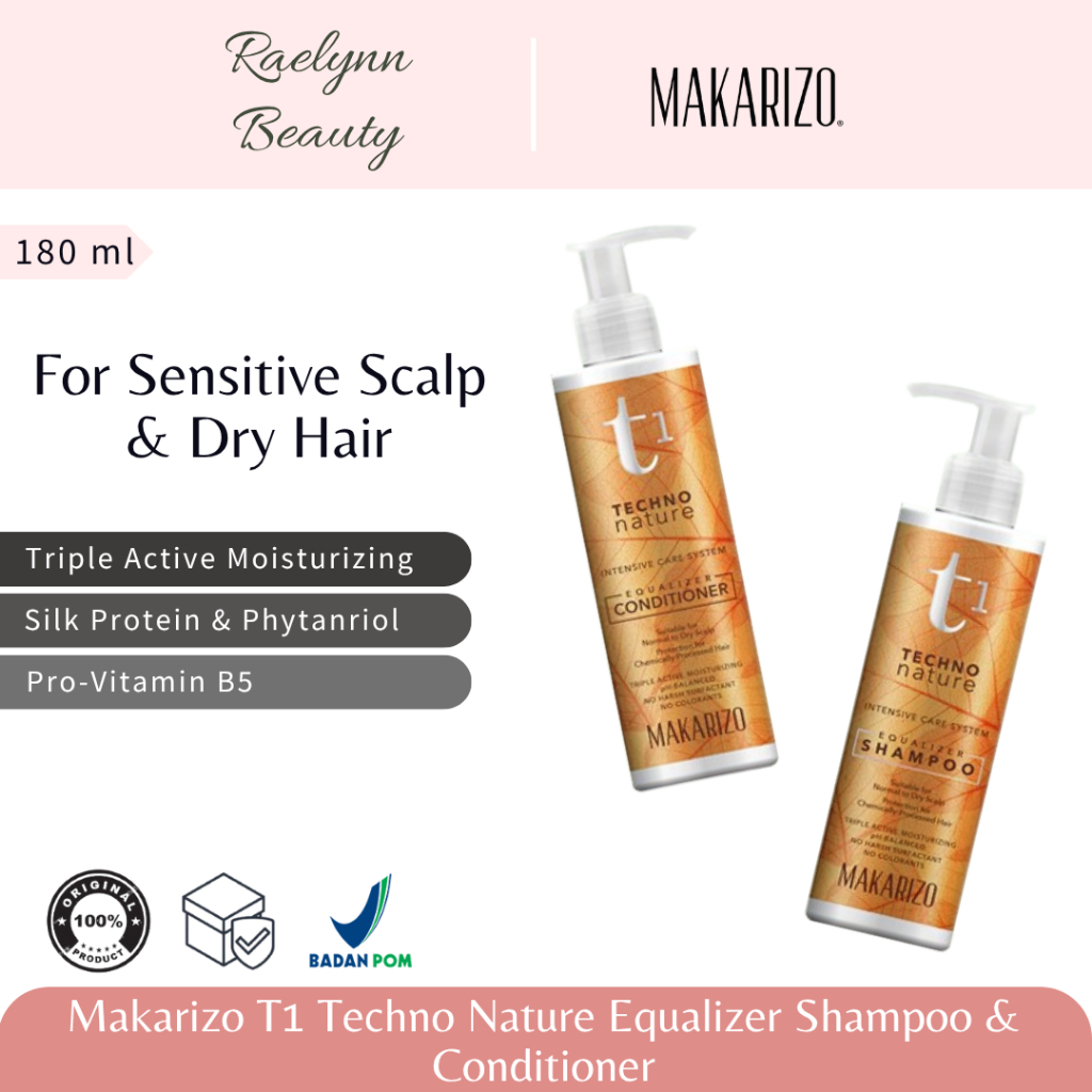 Jual Makarizo T1 Techno Nature Equalizer Shampoo & Conditioner 180 mL ...